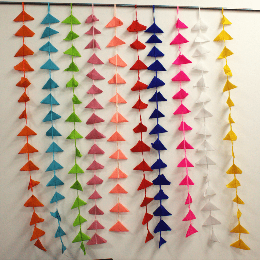 Wedding & Home Decor Samosa Triangle Decorative Hanging Ladi Set Of 20 ...