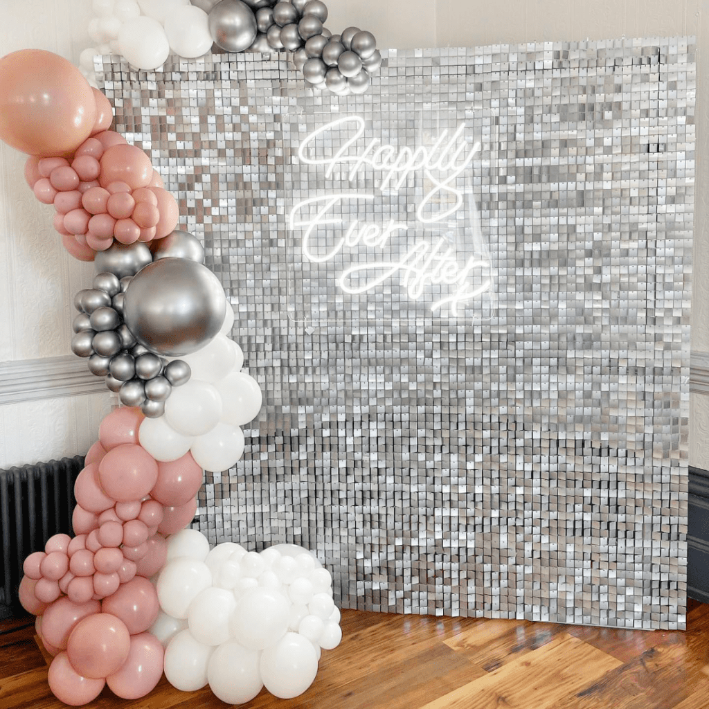 Wall Decor Silver Panel For Wedding, Events & Party decor