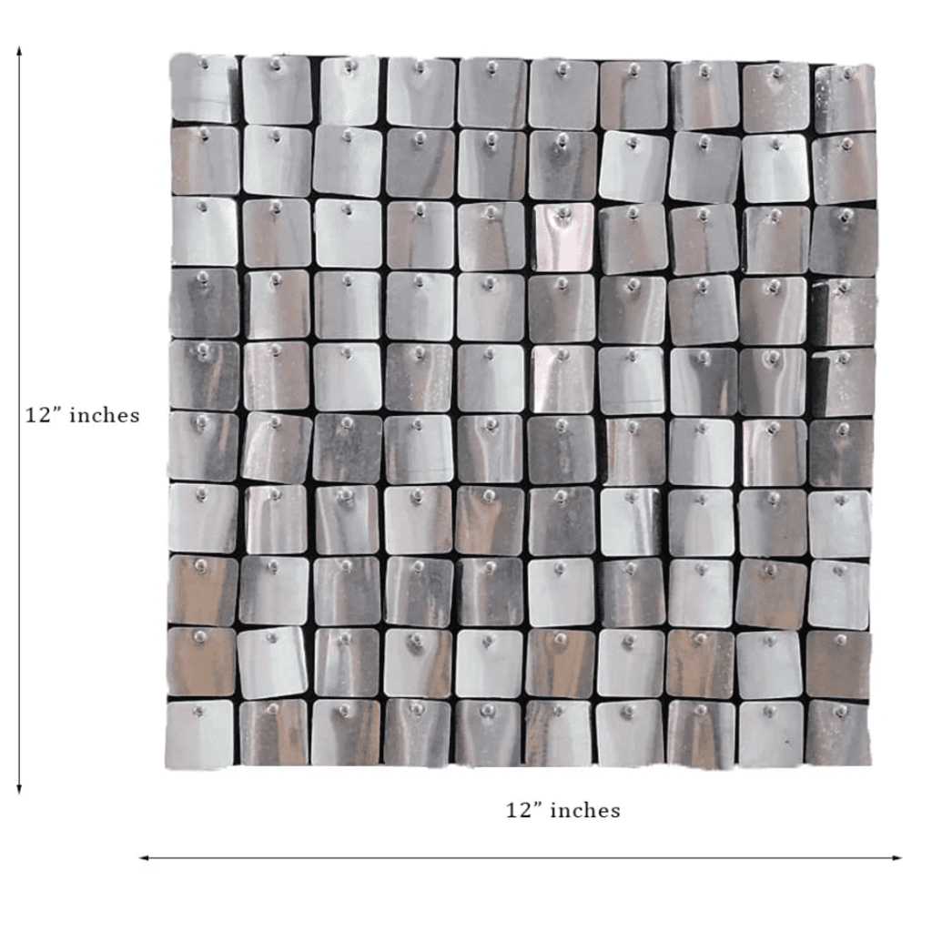 Wall Decor Silver Panel For Wedding, Events & Party decor